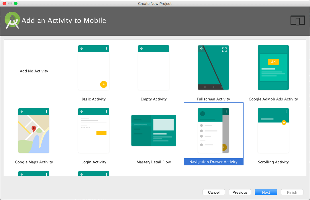 Android Navigation Drawer Example – Panayiotis Georgiou