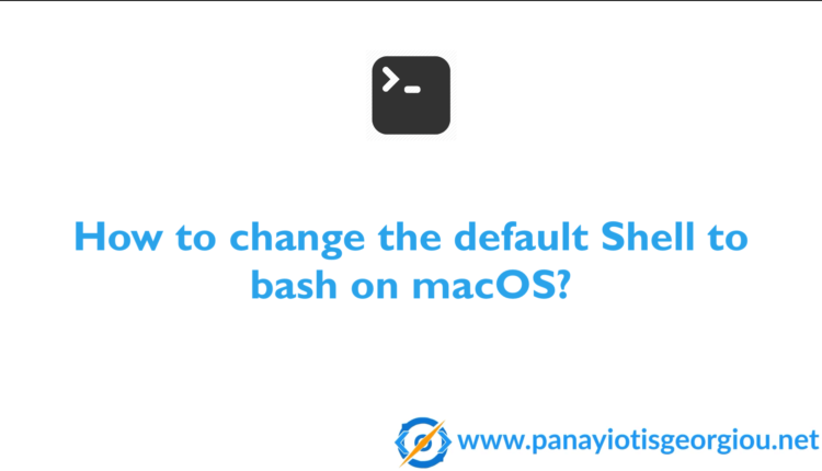 How to change the default shell on macOs - Video – Panayiotis Georgiou